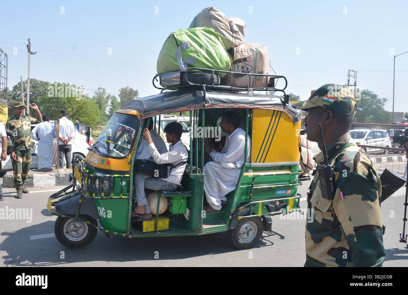 AMRITSAR, INDIA - APRIL 27: Pakistani National On the way to Pakistan ...