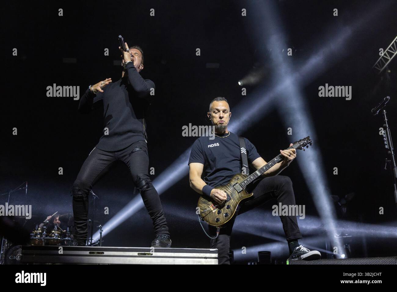 Indio, USA. 26th Apr, 2025. Scott Stapp and Mark Tremonti of Creed ...