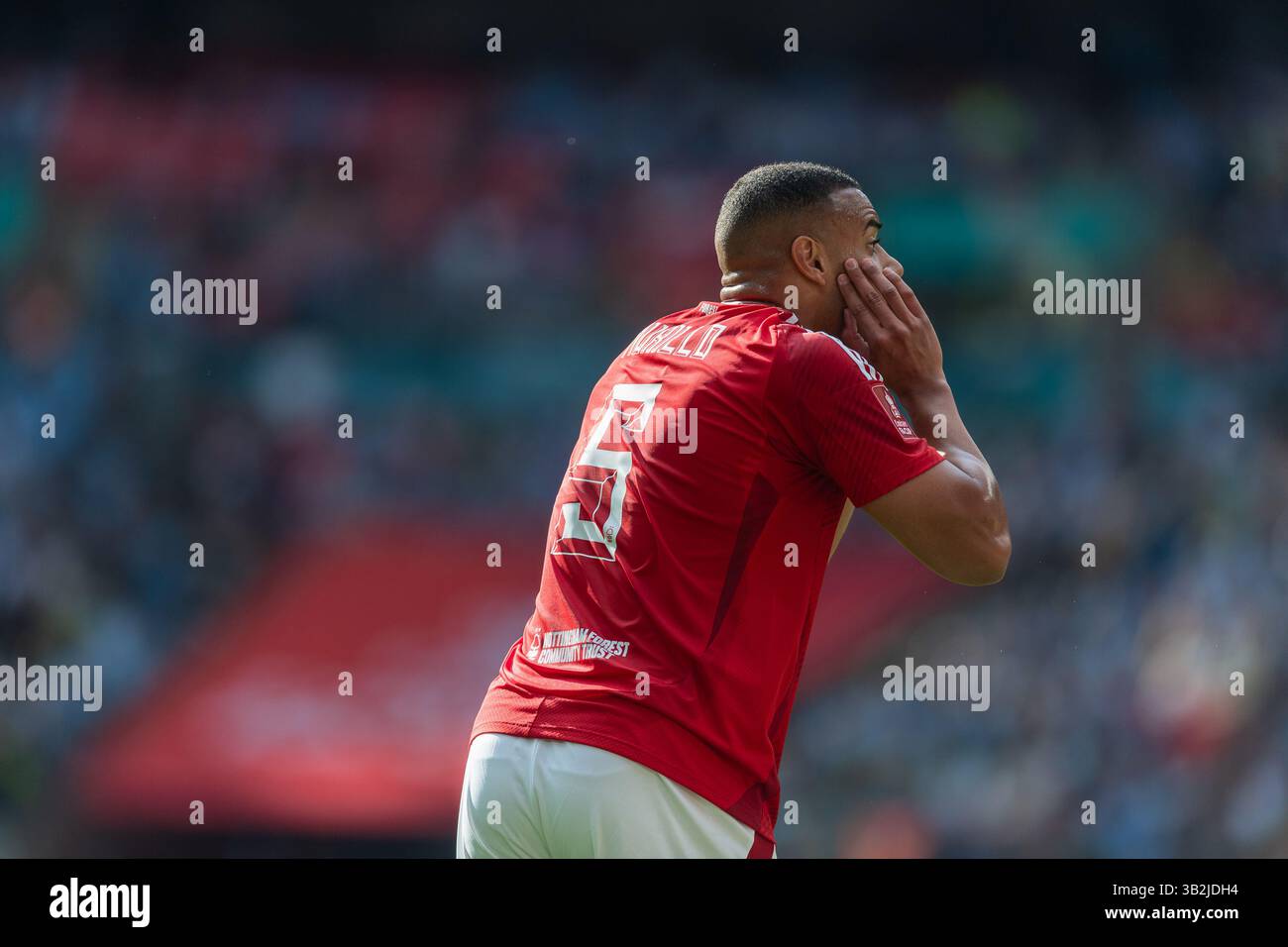 London, England on 27 April 2025. Murillo of Nottingham Forest during ...