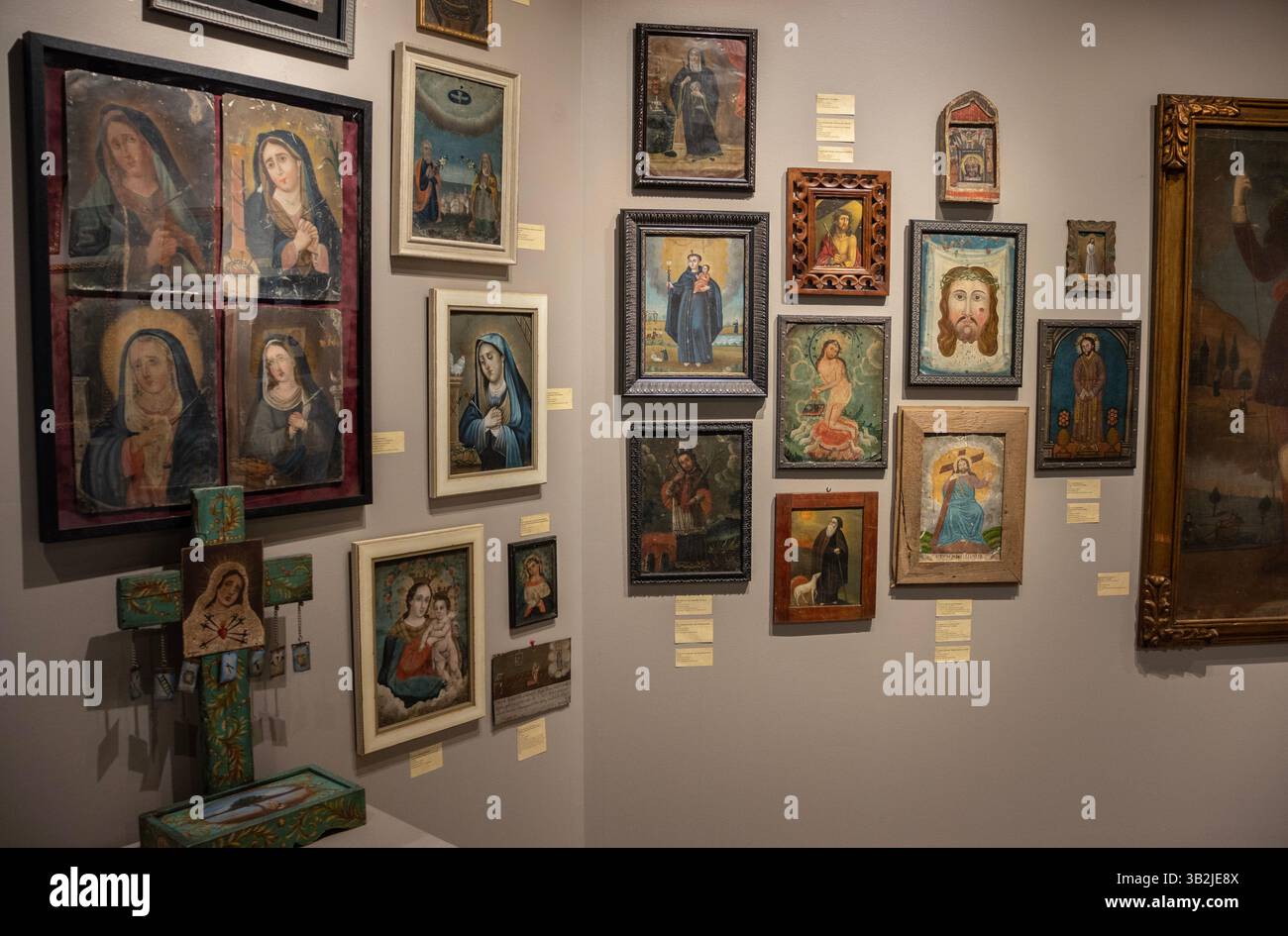 Exhibit called Saints Above and Sinners Below, Mexican and Spanish ...