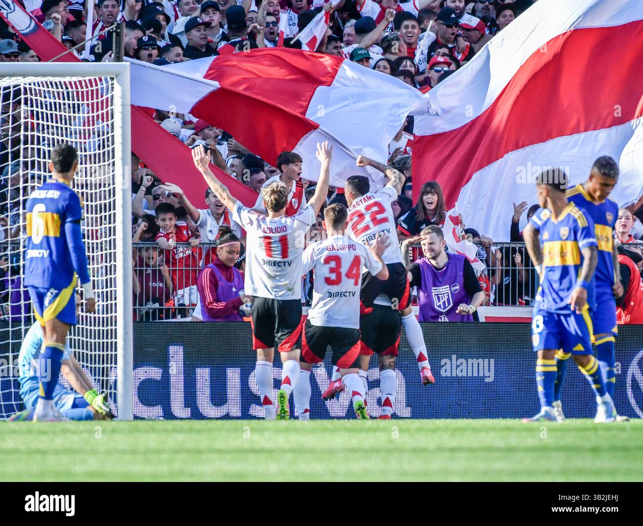 Buenos Aires, Argentina. April 27, 2025. Players from Club Atletico ...