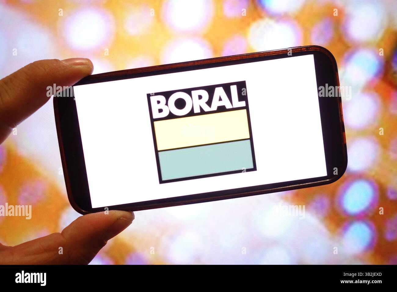 Poland. 26th Apr, 2025. In this photo illustration, the Boral company ...