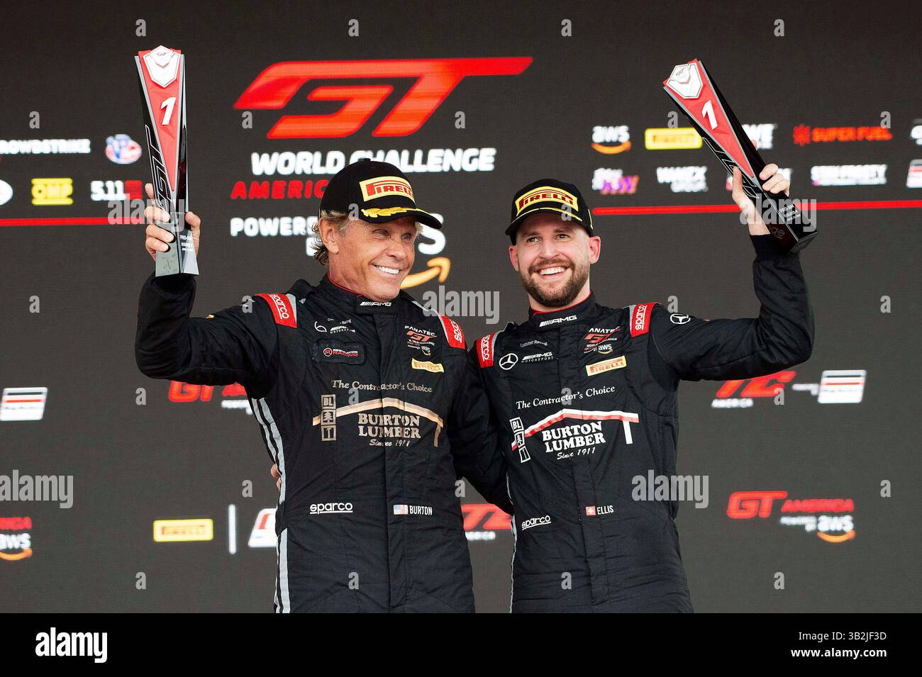 April 27, 2025: Jeff Burton driver 2 (91) and Philip Ellis driver 1 in ...