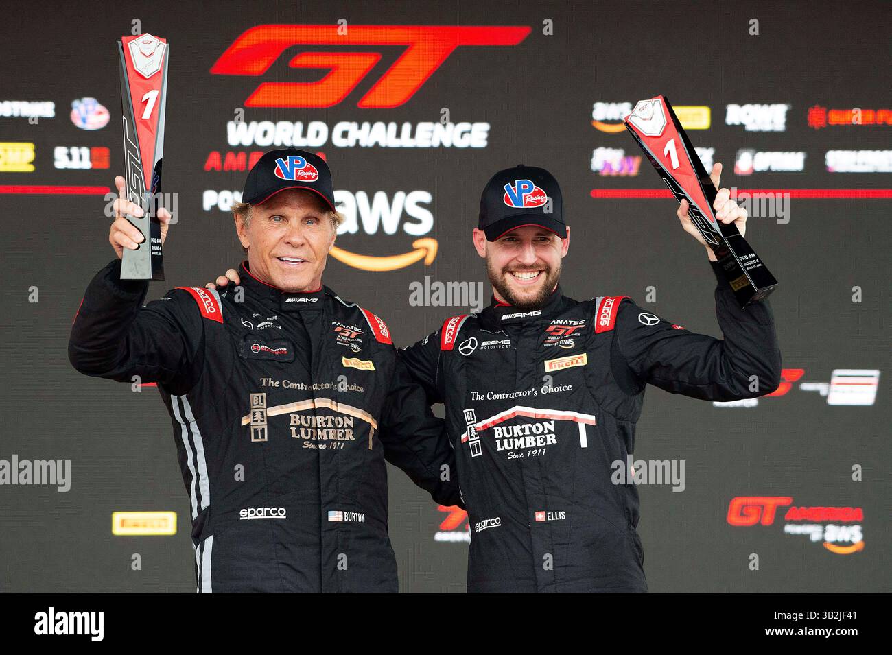 April 27, 2025: Jeff Burton driver 2 (91) and Philip Ellis driver 1 in ...