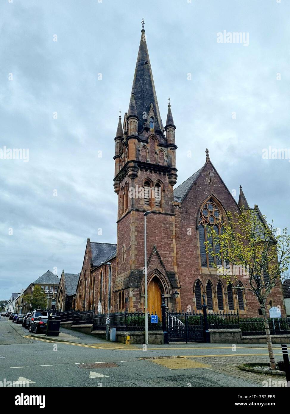 The impressive Gothic Martin's Memorial Church of red Torridonian ...