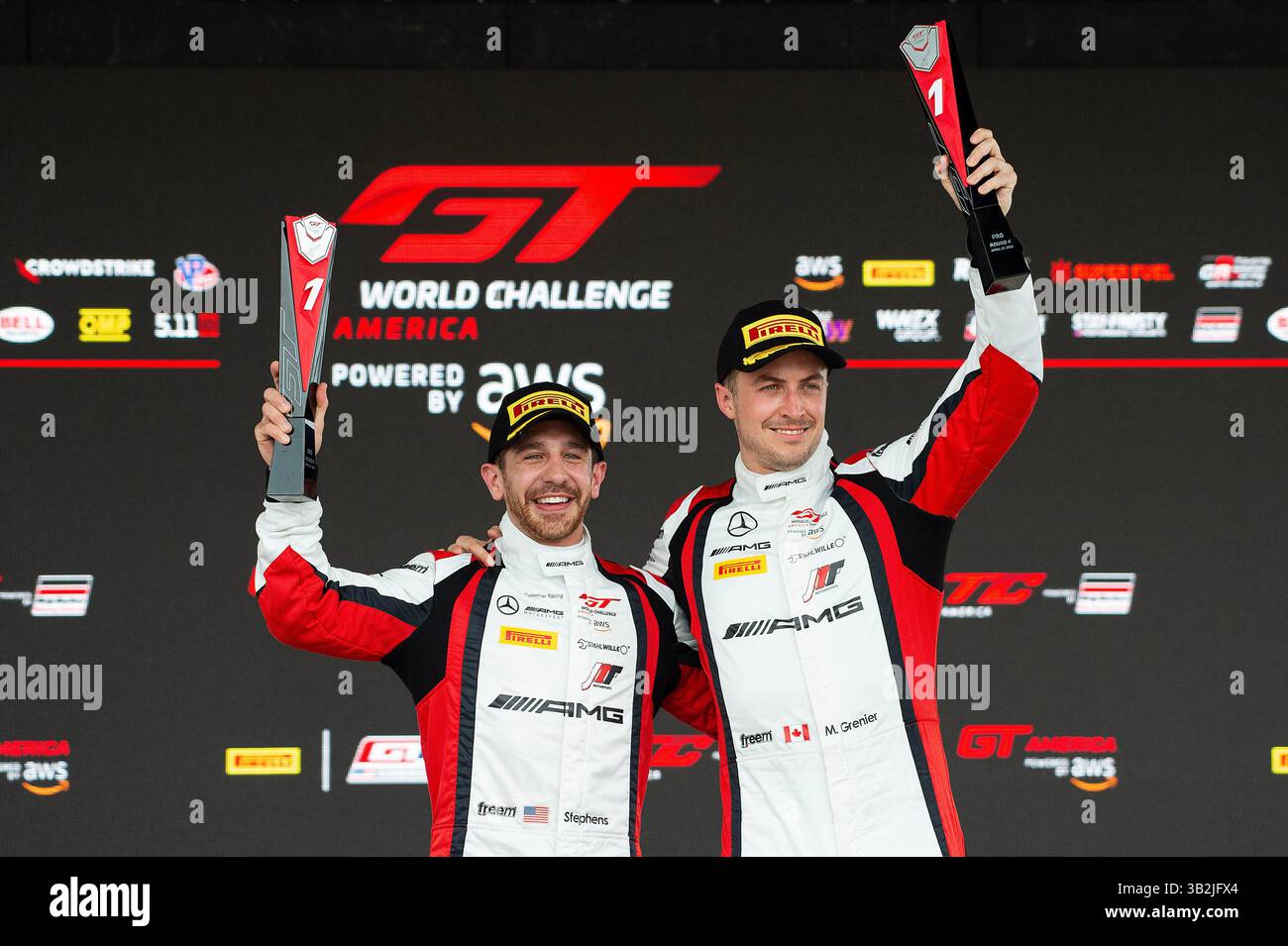 April 27, 2025: Michai Stephens (34) driver 1 and Mikael Grenier driver ...