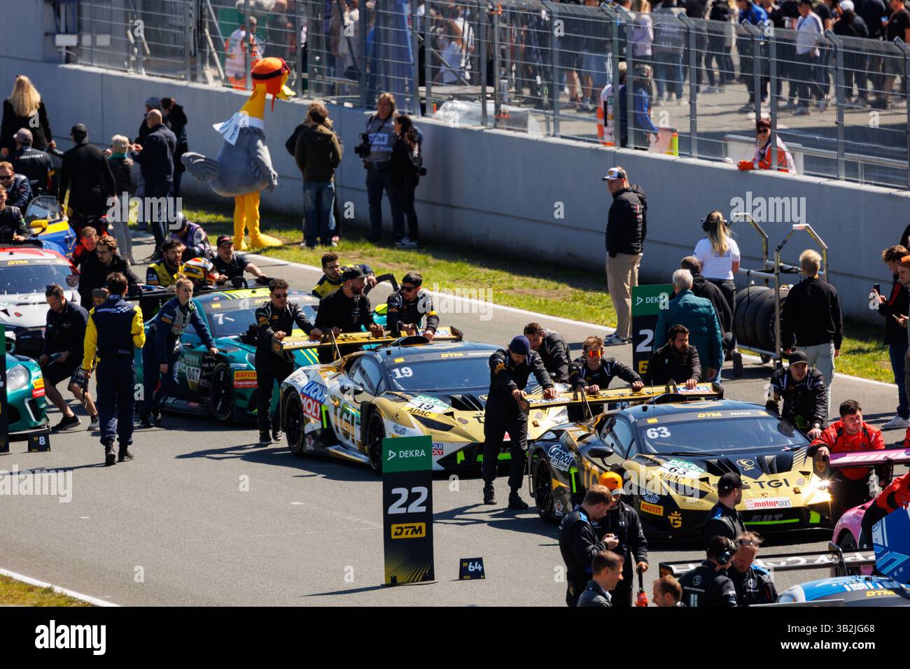 Oschersleben , Germany. 27th April, 2025. Scenic view fast Mercedes BMW ...