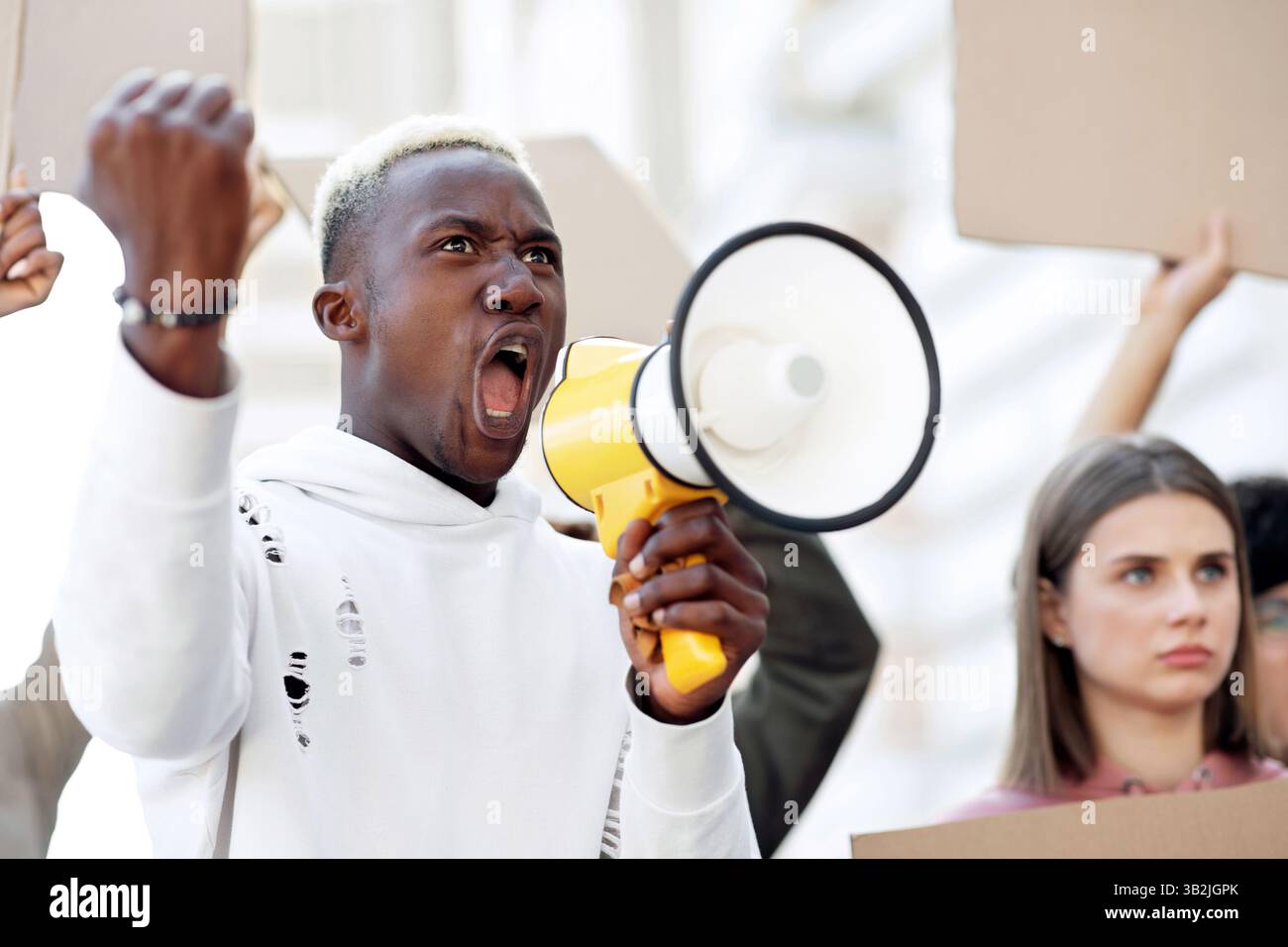 Closeup black motivated guy hi-res stock photography and images - Alamy