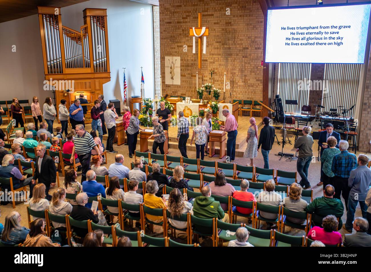 Wausau, Wisconsin, USA, April, 20, 2025 - St Mark's Lutheran Church and ...