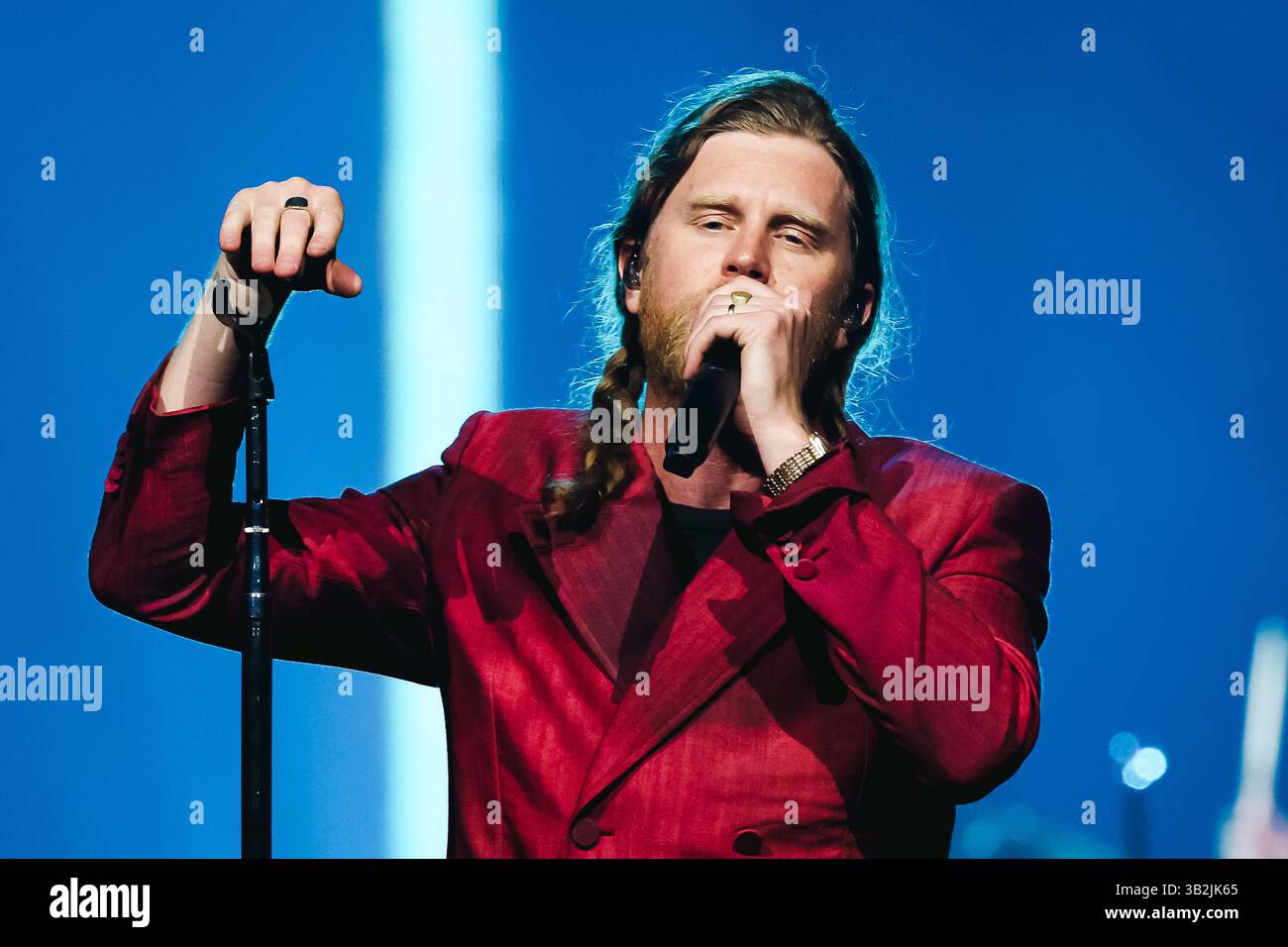 Milan, Italy. 28th Apr, 2025. Milan, The Lumineers perform in concert ...