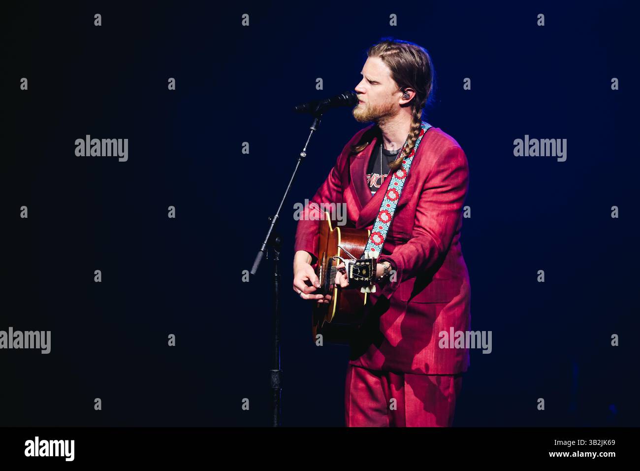 Milan, The Lumineers perform in concert during The Automatic World Tour at the Unipol Forum ...