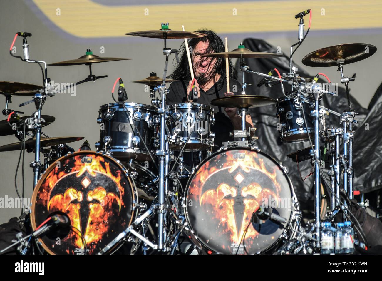 Buenos Aires (26th Apr 2025). American progressive metal band Queensryche (Casey Grillo, drums ...