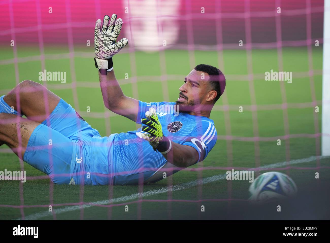 A goal by FC Dallas gets past Inter Miami goalkeeper Drake Callender (1 ...