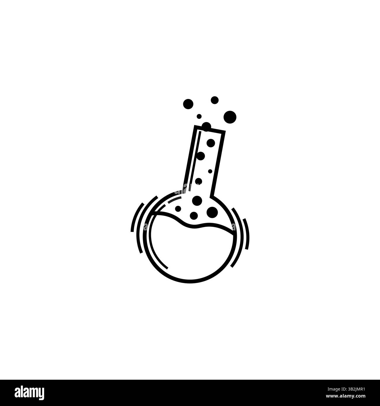 Chemistry flask icon. Science experiment symbol. Laboratory research ...