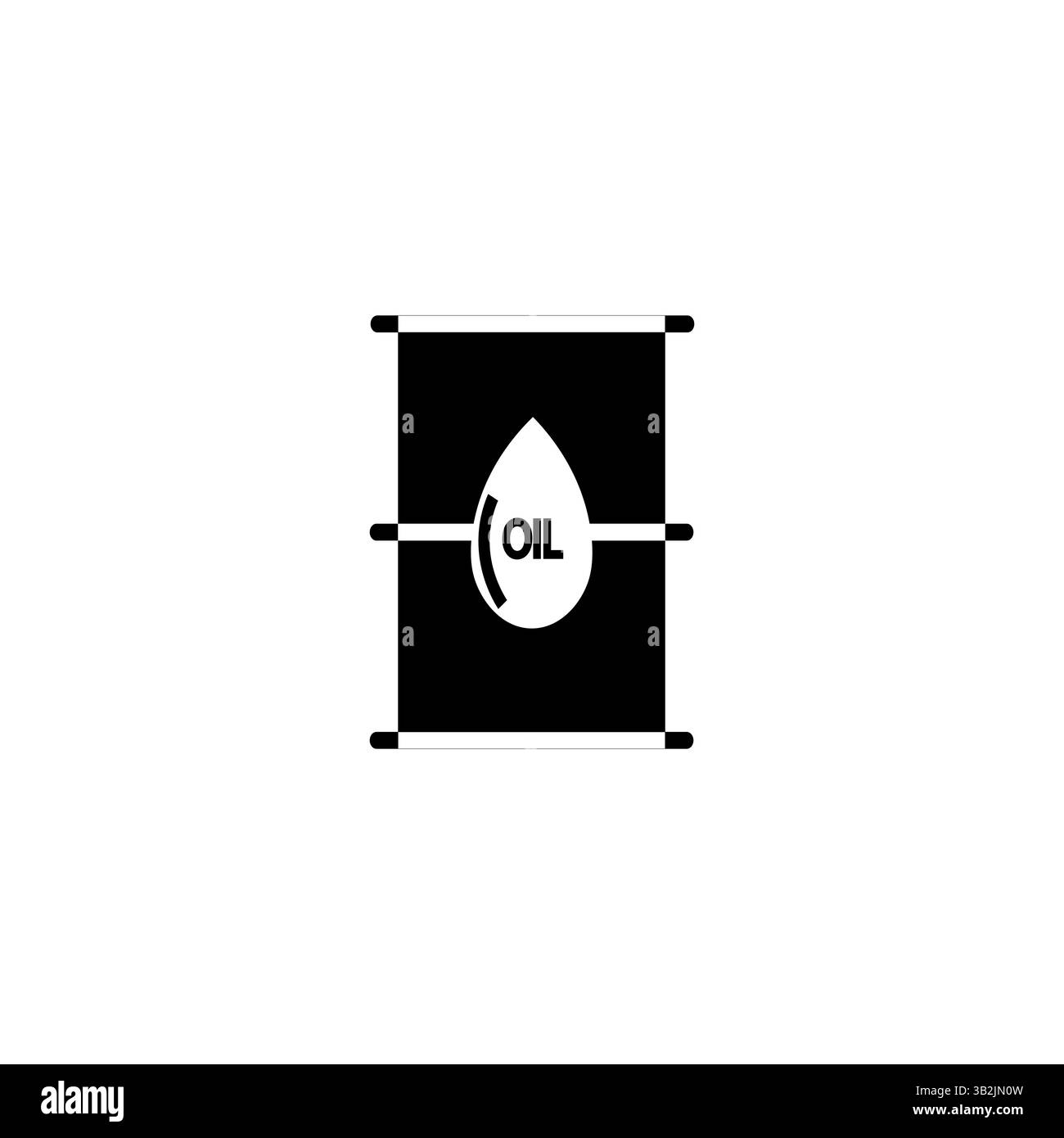 Oil barrel icon. Black fuel container. Droplet vector symbol ...