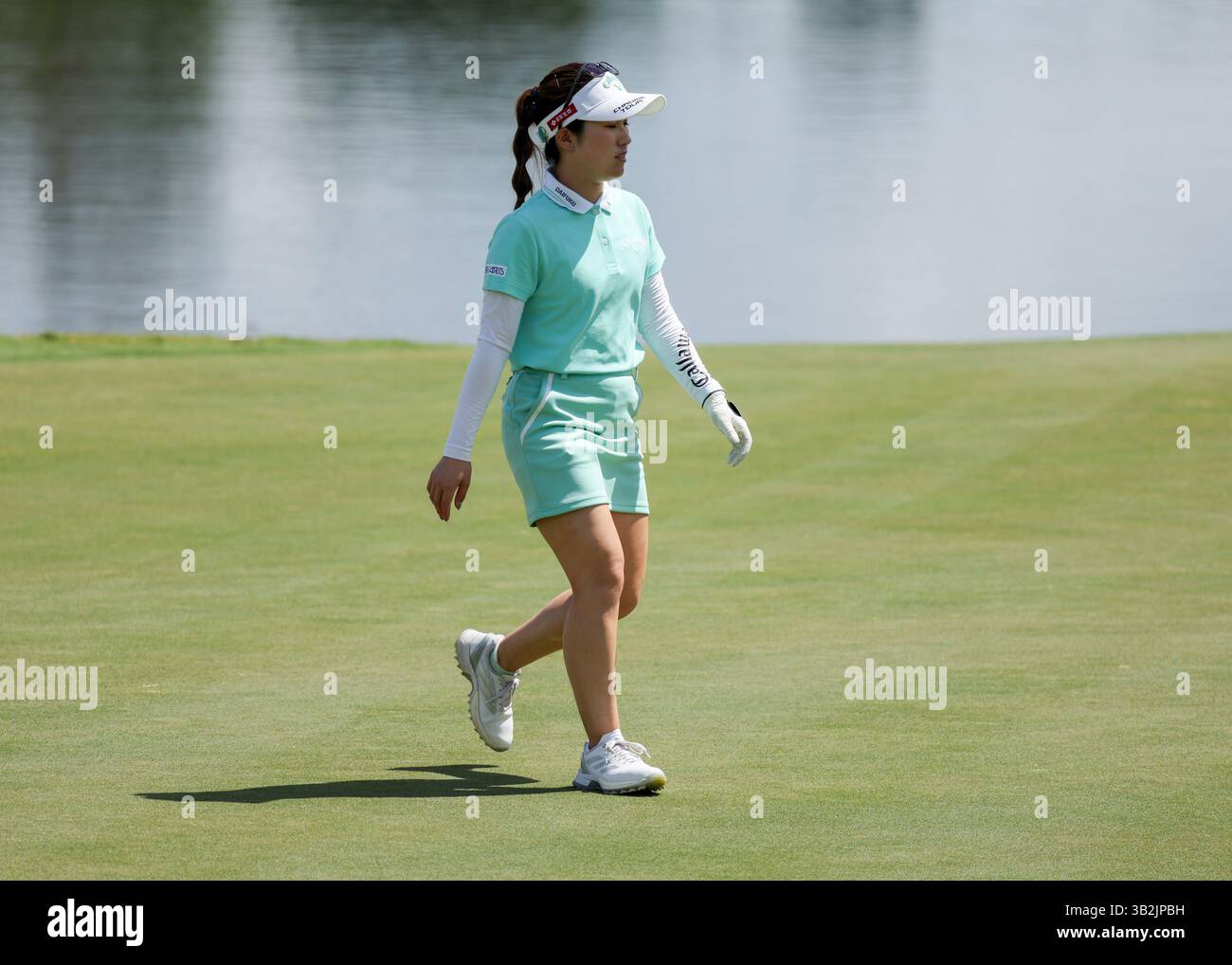 THE WOODLANDS, TX - APRIL 27: Yuna Nishimura (JPN) is on 9 green during ...