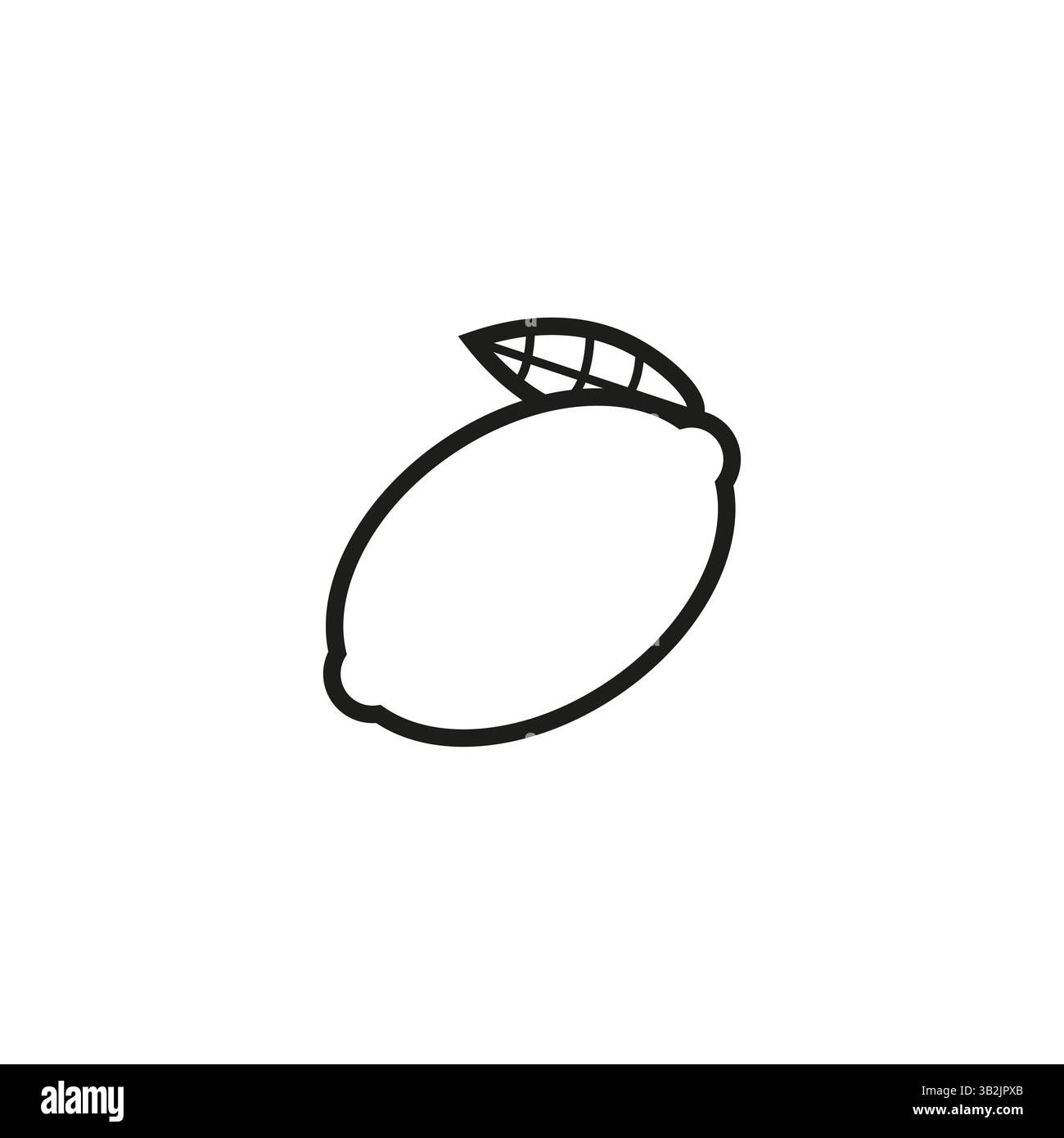 Lemon icon. Citrus fruit symbol. Fresh tropical element. Vector ...