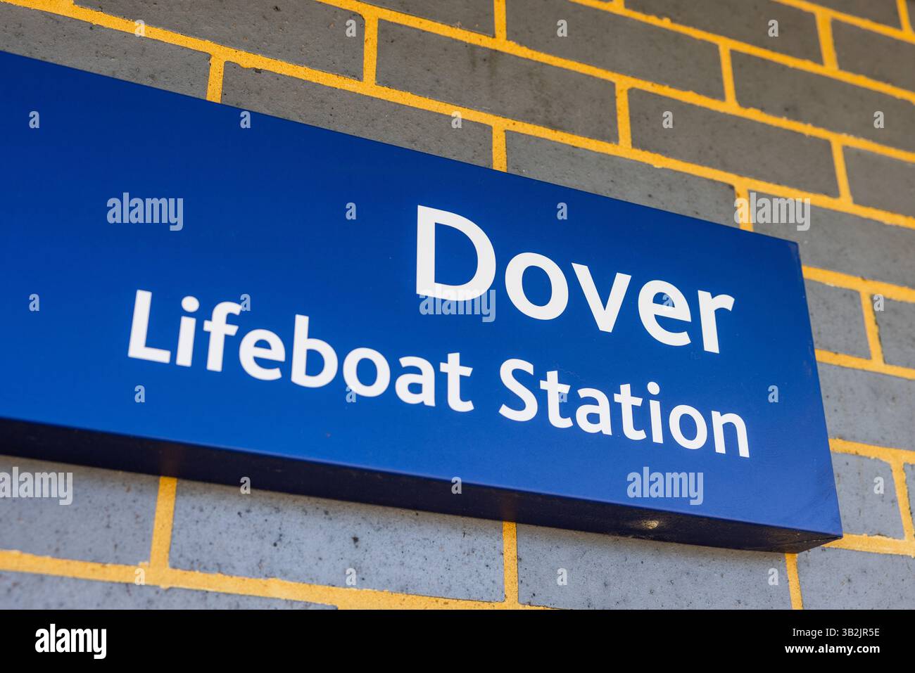 Dover, UK. 27 APR, 2025. Sign at the Dover Lifeboat station in the ...