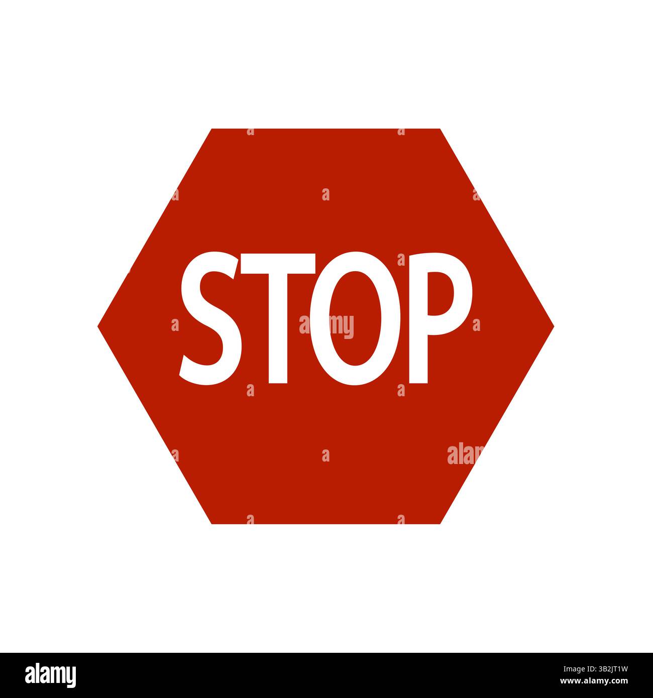 Stop sign. Red warning icon. Traffic regulation. Road safety symbol ...