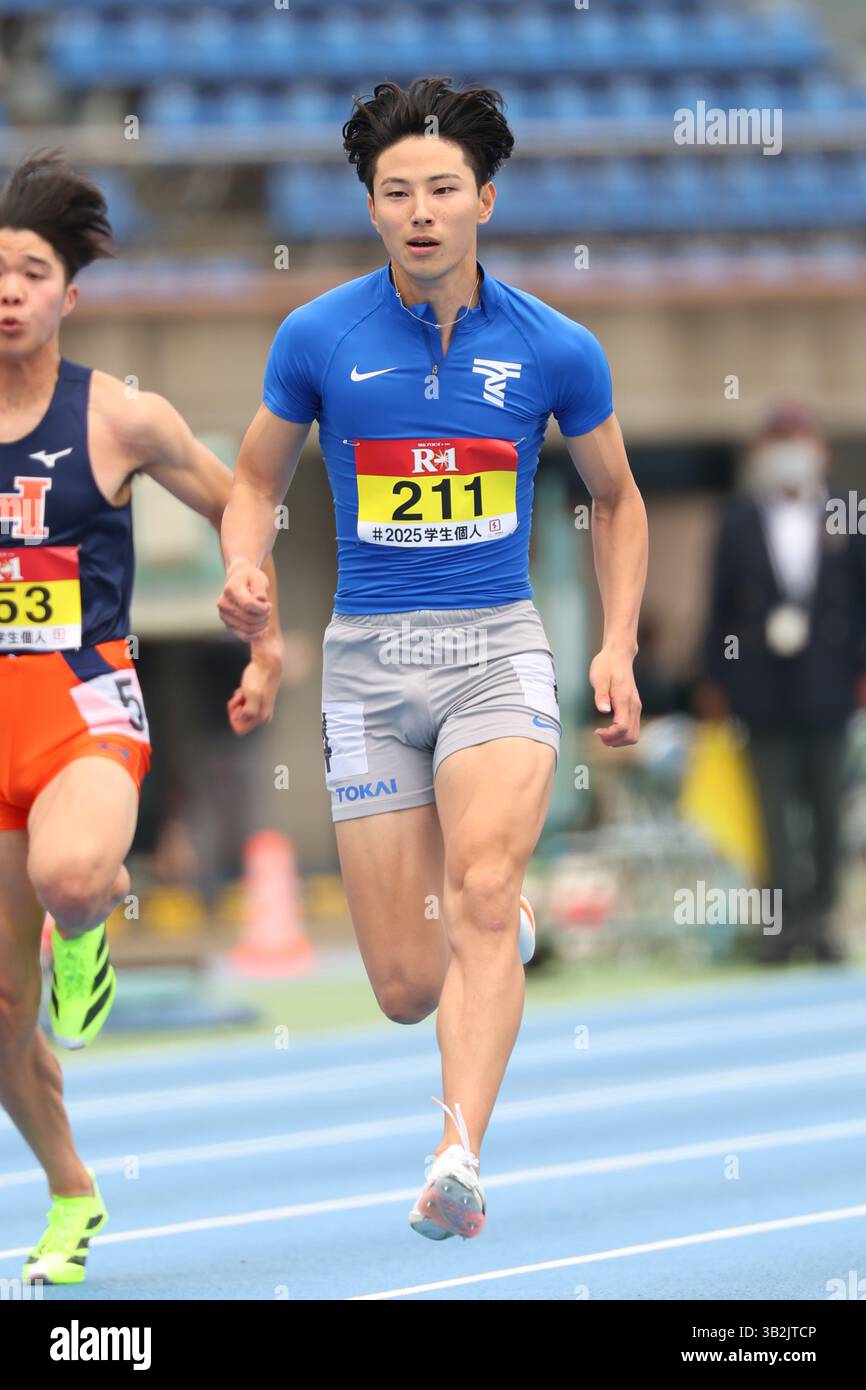 Lemon Gas Stadium Hiratsuka, Kanagawa, Japan. 25th Apr, 2025. Rai Atago ...