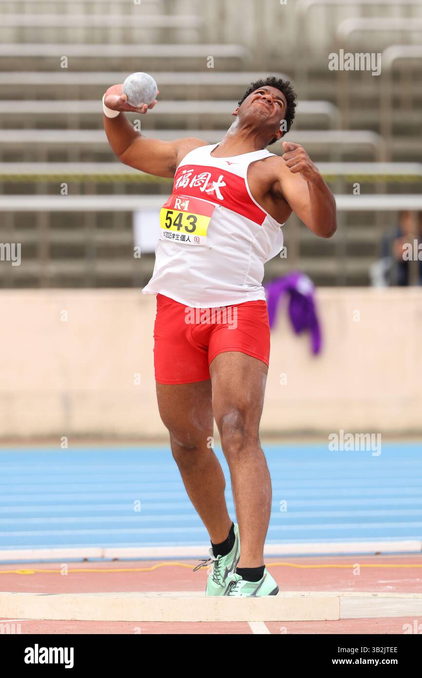 Lemon Gas Stadium Hiratsuka, Kanagawa, Japan. 25th Apr, 2025. Atuobeng ...