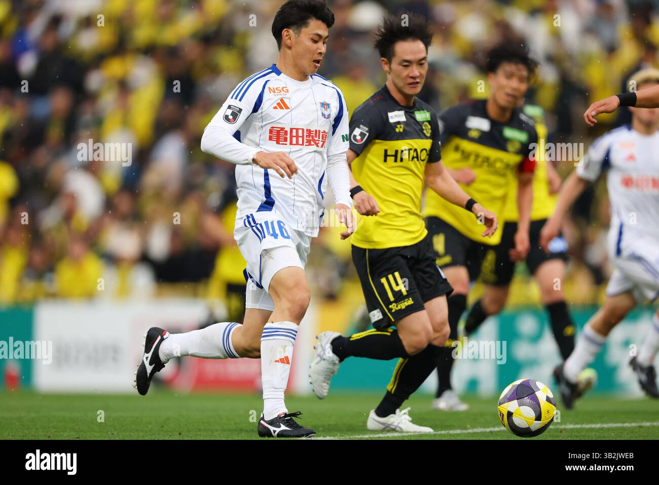 Chiba, Japan. 26th Apr, 2025. Keisuke Kasai (Albirex) Football/Soccer : 2025 J1 League match ...