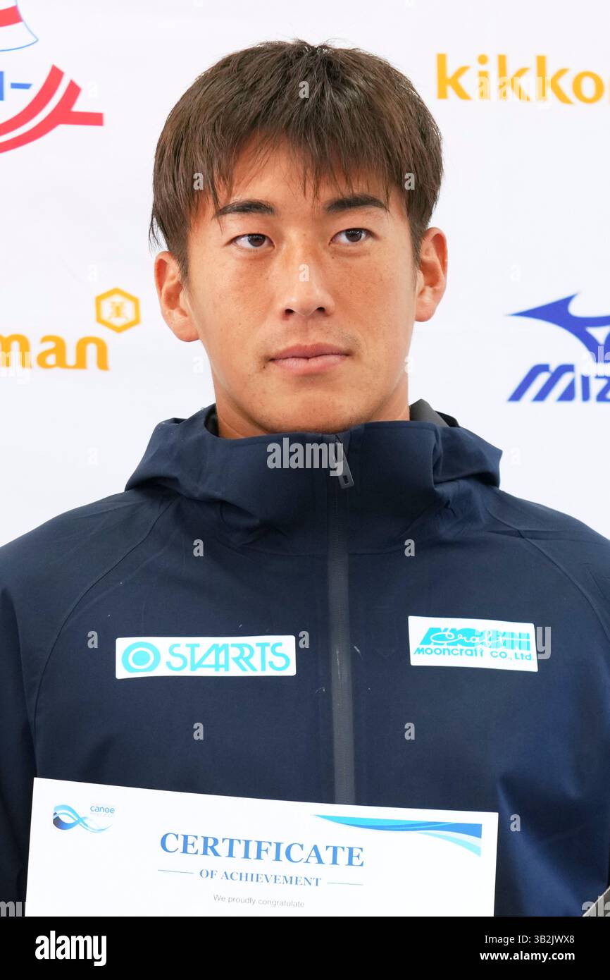Canoe Slalom Centre, Tokyo, Japan. 26th Apr, 2025. Kosuke Saito, APRIL 26, 2025 - Canoe Slalom ...