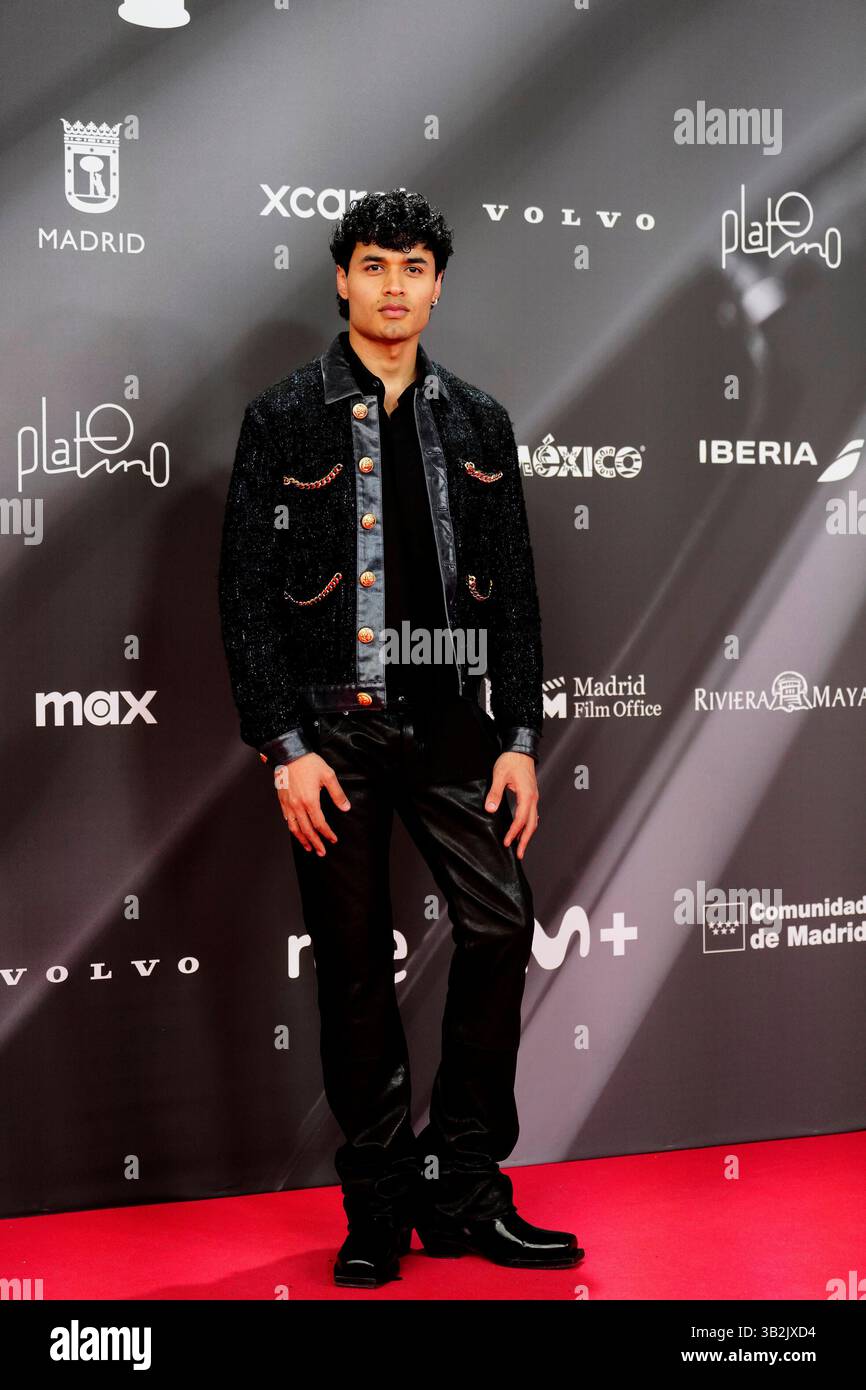 Felipe Londono attends 12nd Platino Awards 2025 - Red Carpet at Palacio ...