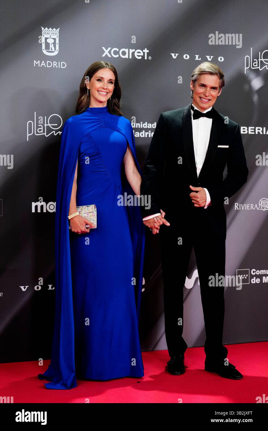 Carlos Baute, Astrid Klisans attends 12nd Platino Awards 2025 - Red ...