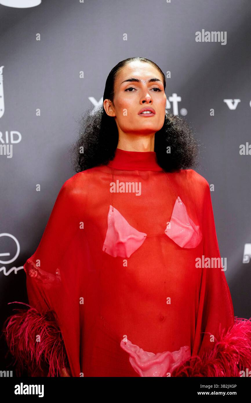 Mina Serrano attends 12nd Platino Awards 2025 - Red Carpet at Palacio ...