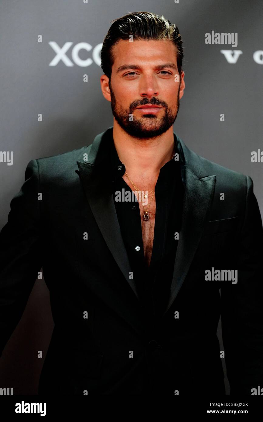 Simone Susinna attends 12nd Platino Awards 2025 - Red Carpet at Palacio ...