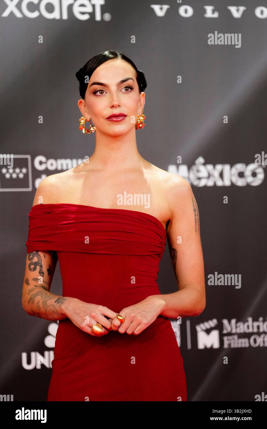 Maria Valero attends 12nd Platino Awards 2025 - Red Carpet at Palacio ...