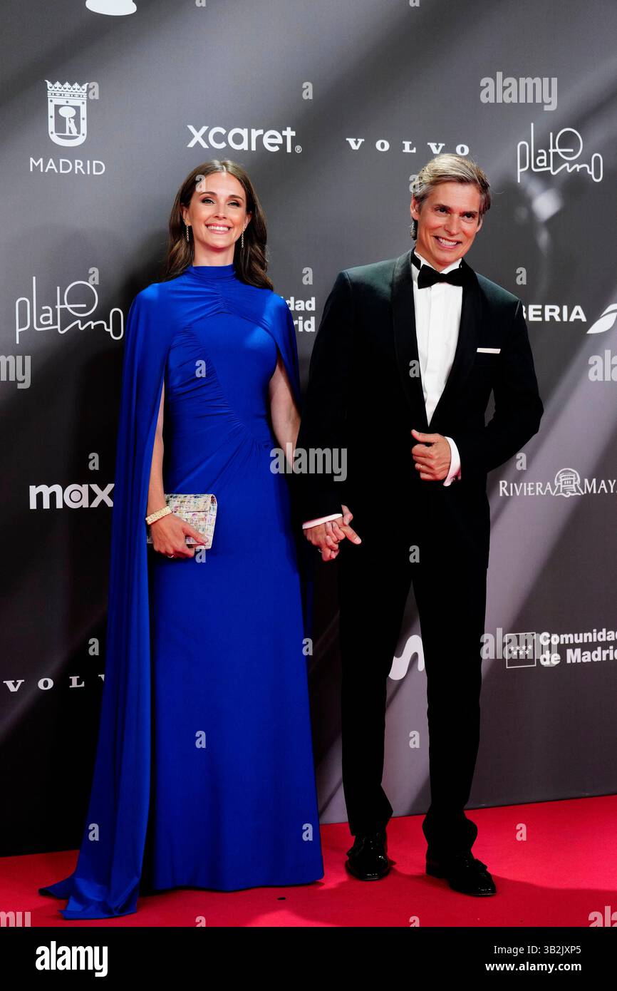 Carlos Baute, Astrid Klisans attends 12nd Platino Awards 2025 - Red ...