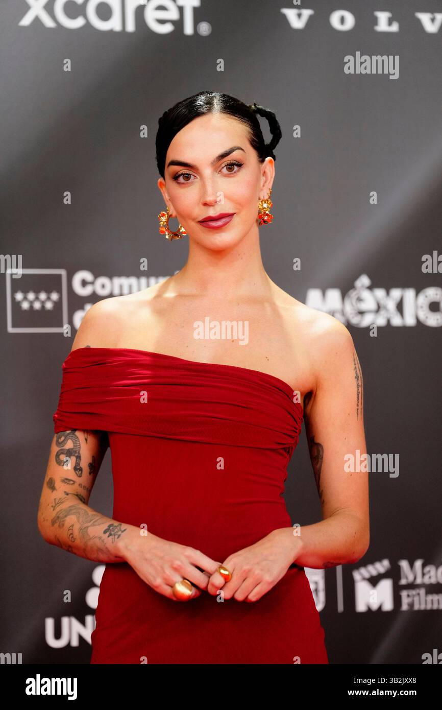 Maria Valero attends 12nd Platino Awards 2025 - Red Carpet at Palacio ...