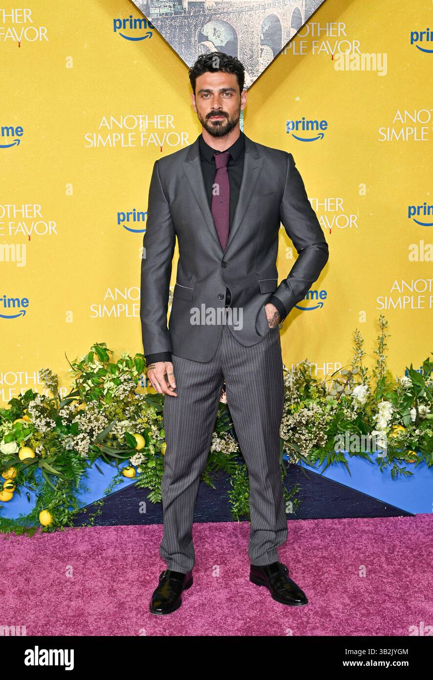 Michele Morrone attends the special screening of "Another Simple Favor ...