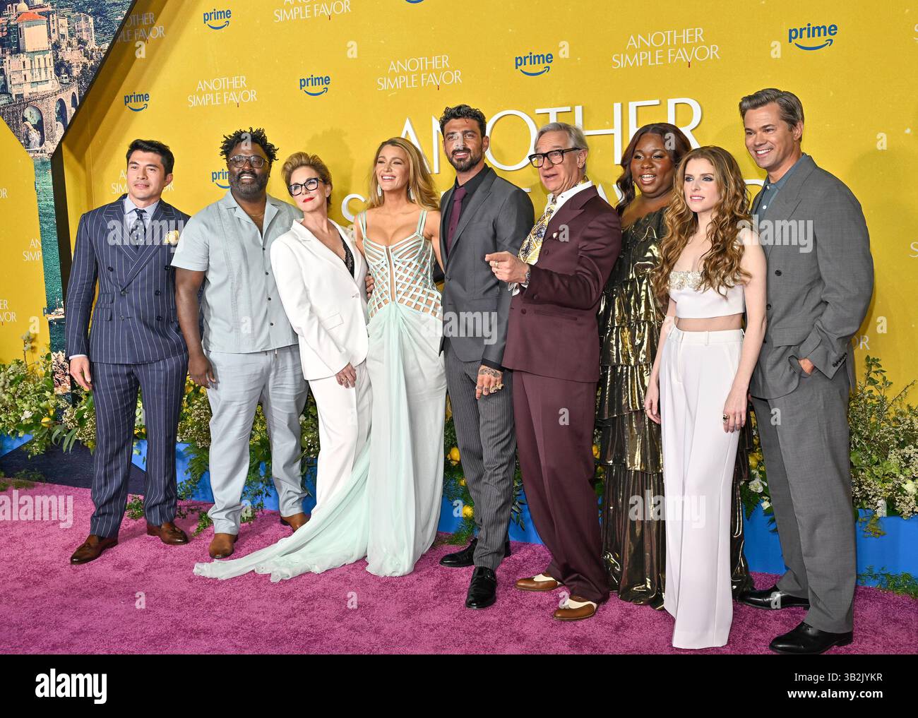 Henry Golding, from left, Bashir Salahuddin, Elizabeth Perkins, Blake ...