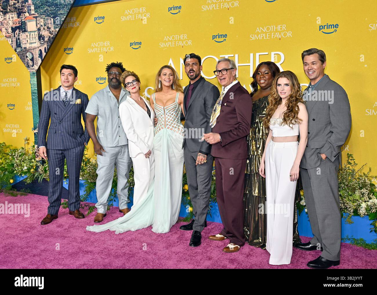 Henry Golding, from left, Bashir Salahuddin, Elizabeth Perkins, Blake ...