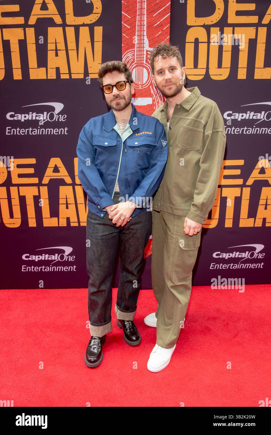 New York, New York, USA. 28th Apr, 2025. (new) ''dead outlaw'' broadway ...