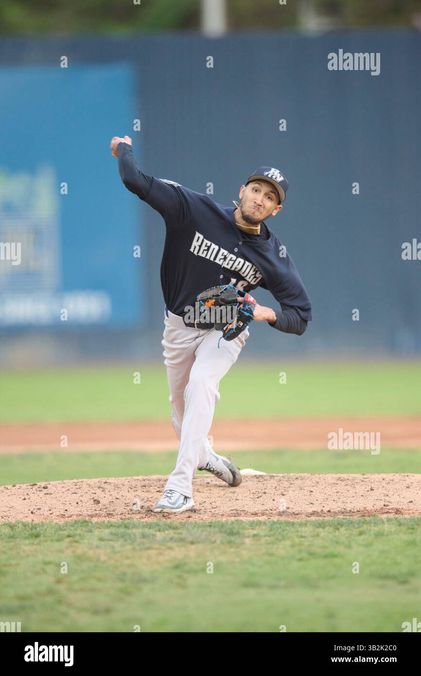 Hudson Valley Renegades starting pitcher Elmer Rodriguez-Cruz (18 ...