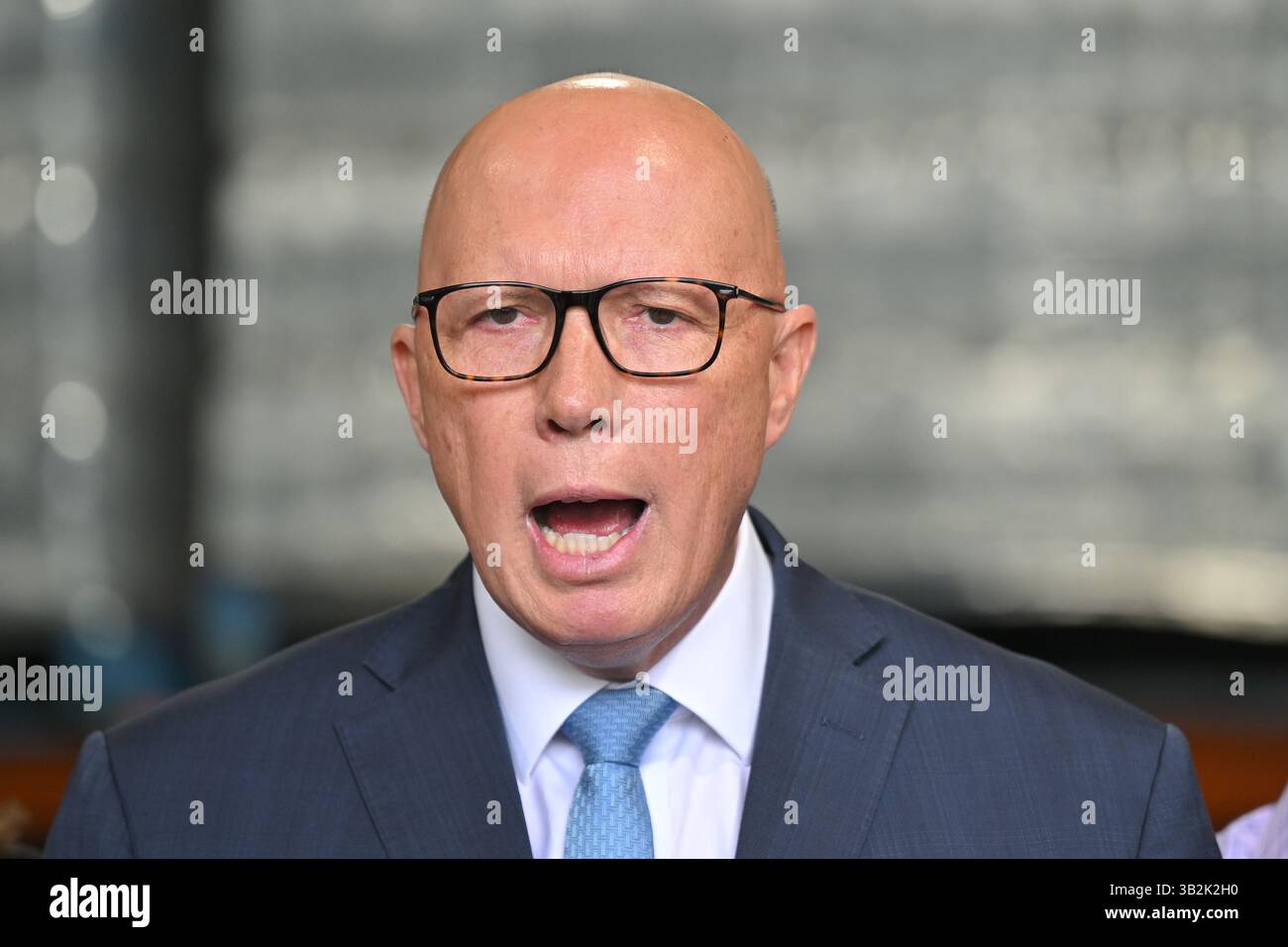 Port Stephens, Australia. 28th Apr, 2025. Leader of the Opposition ...