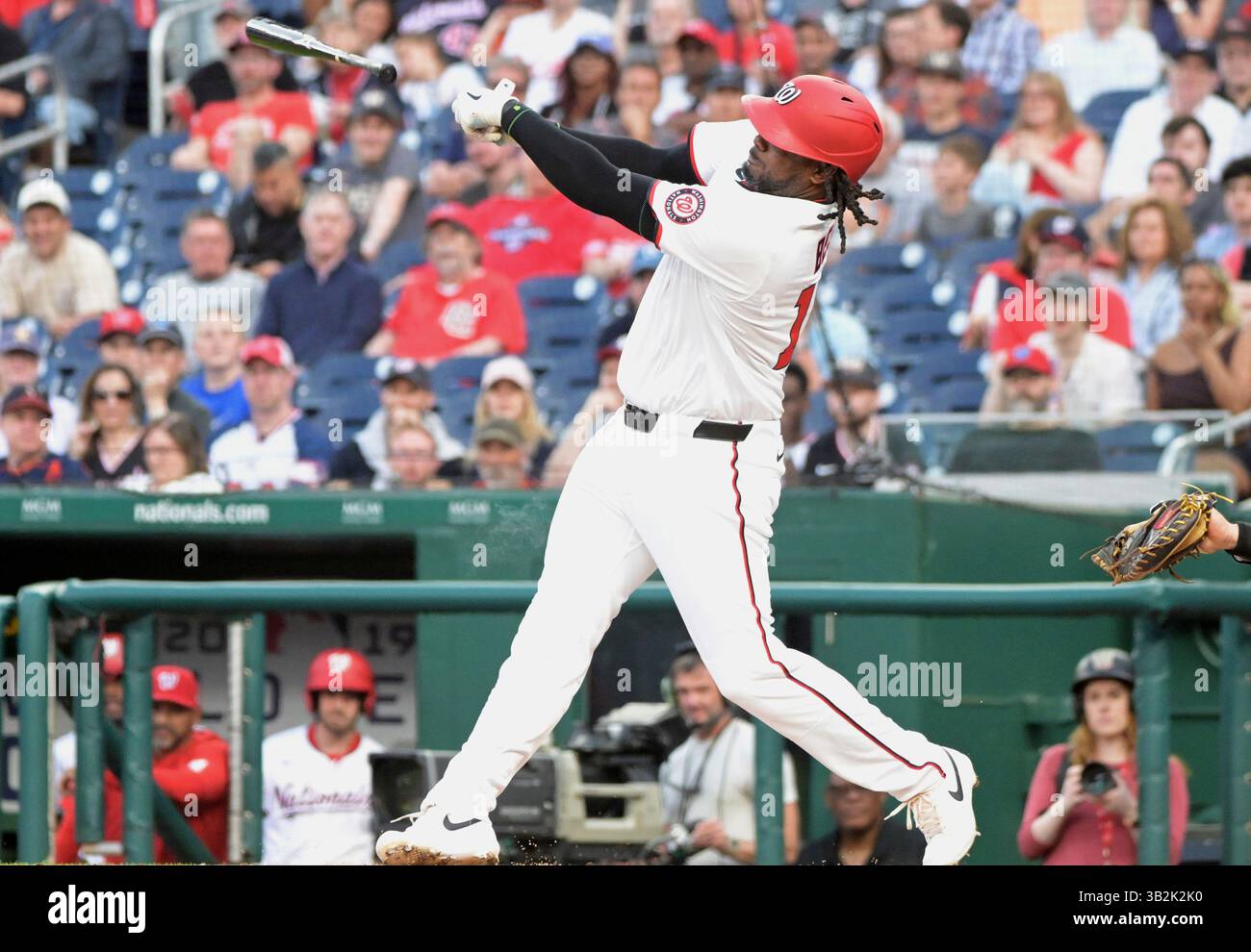 WASHINGTON, DC - APRIL 22: Washington Nationals designated hitter Josh ...
