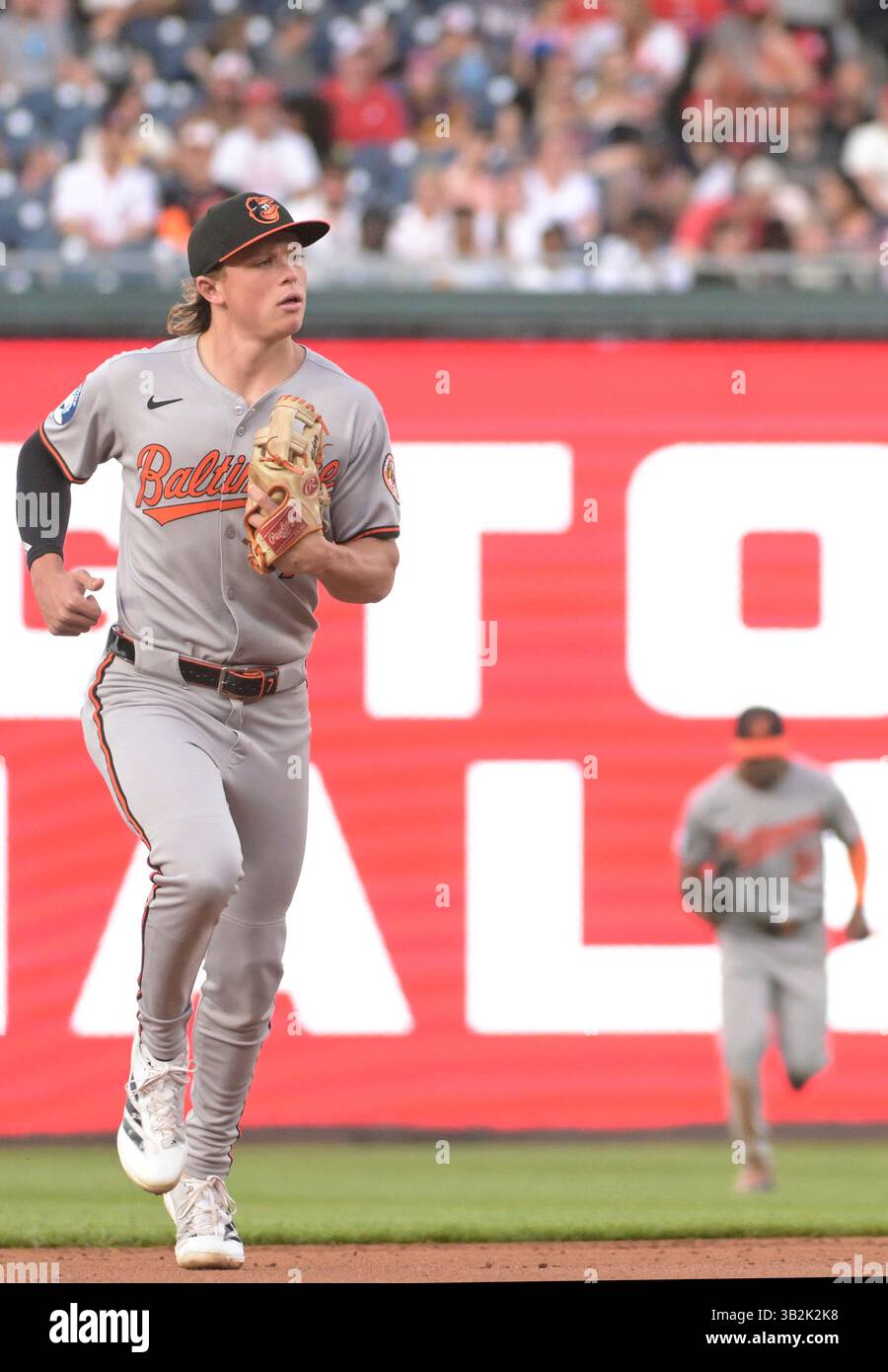 WASHINGTON, DC - APRIL 22: Baltimore Orioles second baseman Jackson ...