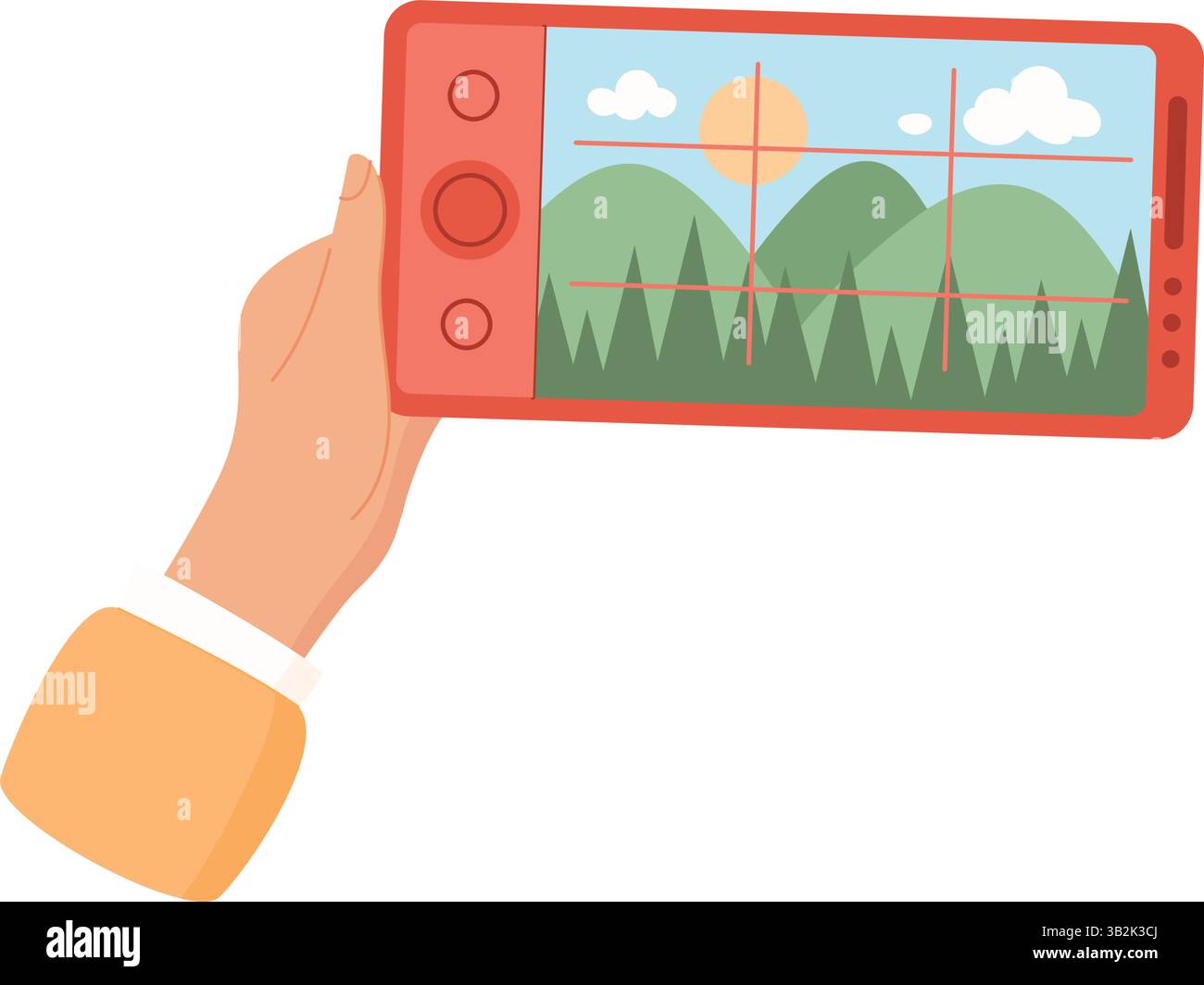 Woman selfie camera screen Cut Out Stock Images & Pictures - Alamy