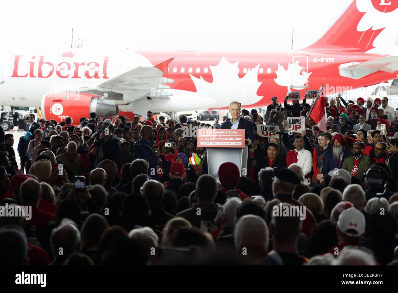 Toronto, Canada.26th April 2025. Canadian Prime Minister Mark Carney ...