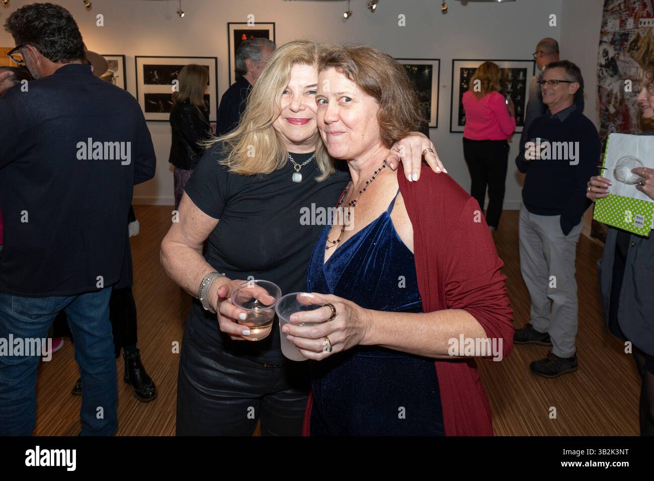 Deb Joester and Amy Baxter attends Photographer and Artist Steve Joester Stripped Mucsic that ...