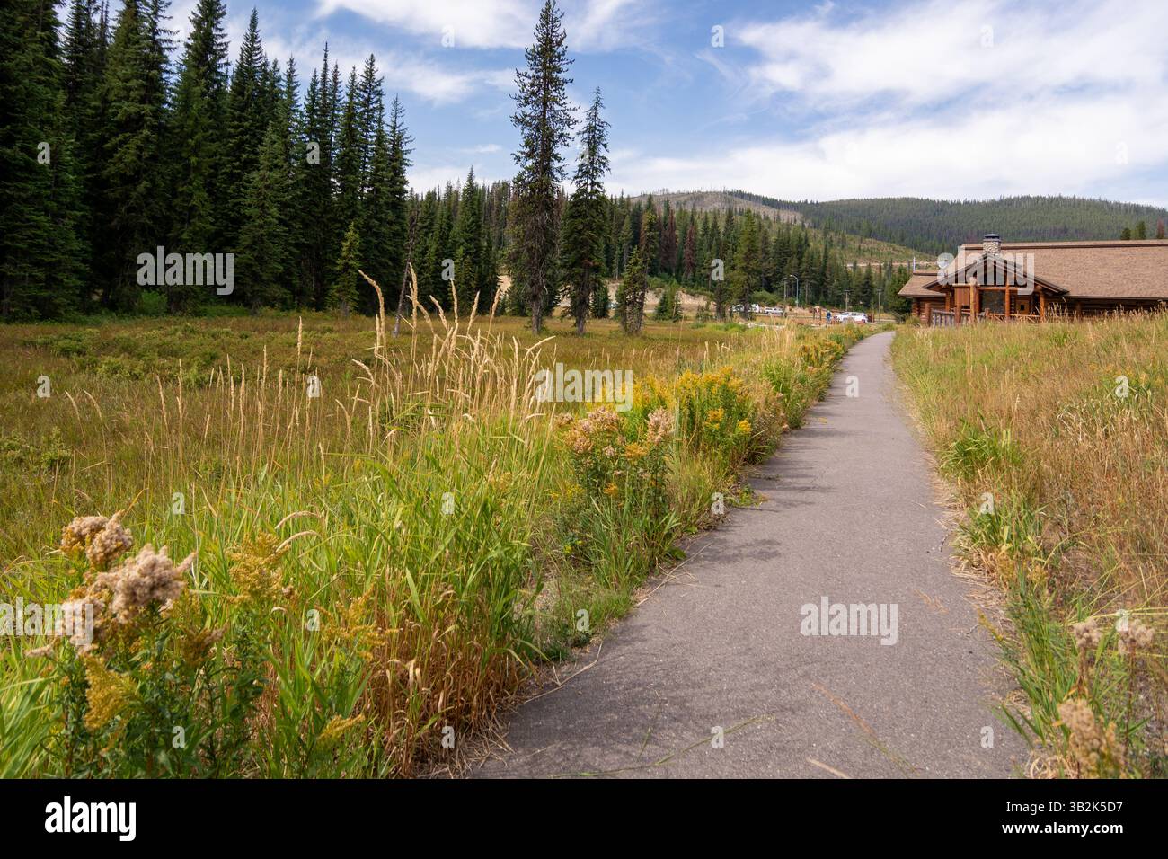 The Lolo Pass Visitor Center sits on the line between Idaho and Montana ...