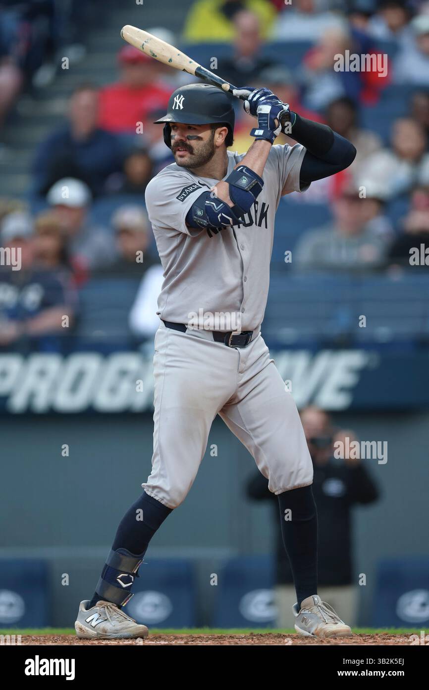 Austin Wells #28 of the New York Yankees at bat during a game against ...