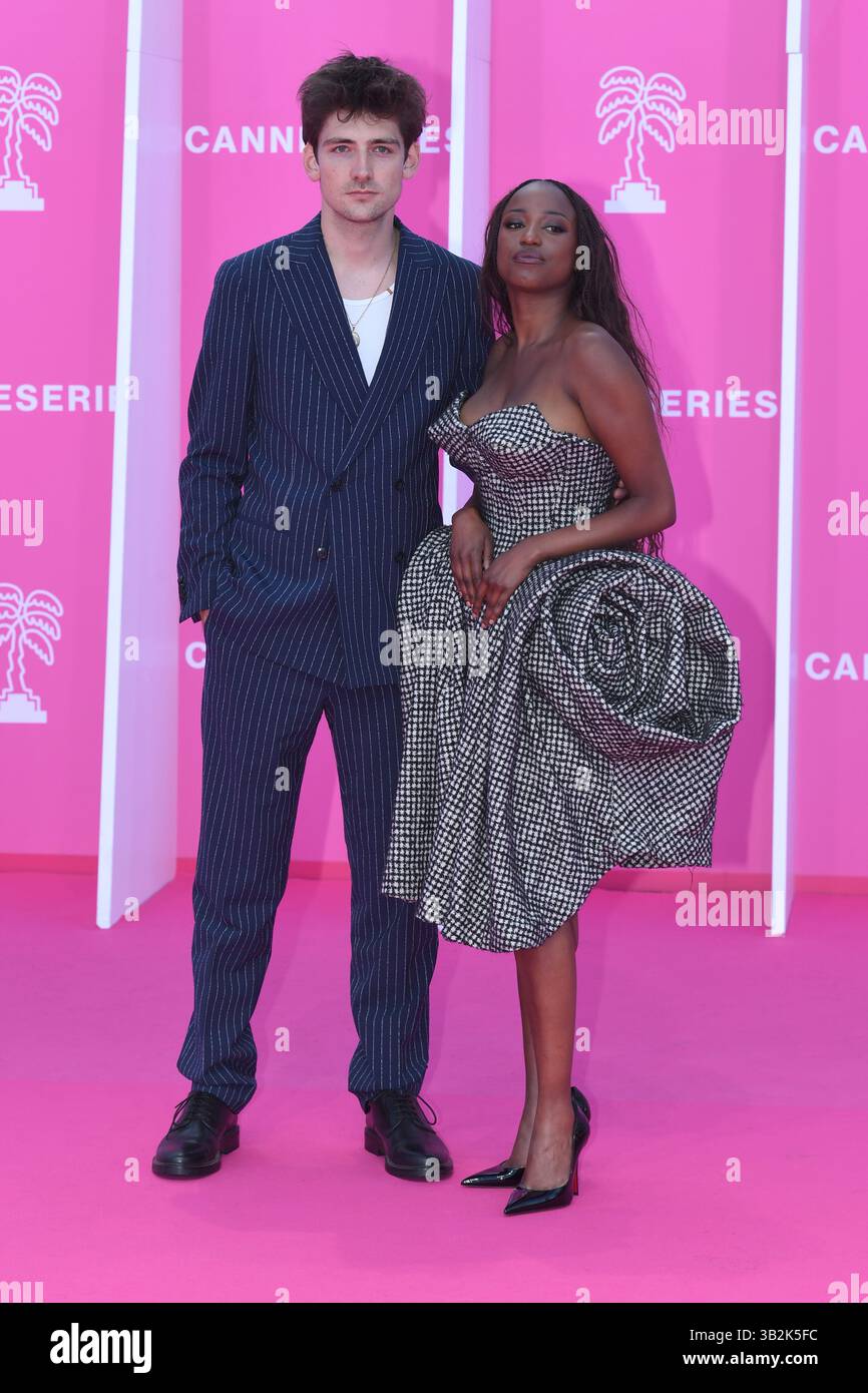 Cannes, France. 27th Apr, 2025. Jennifer Heylen and Jonathan Michiels ...