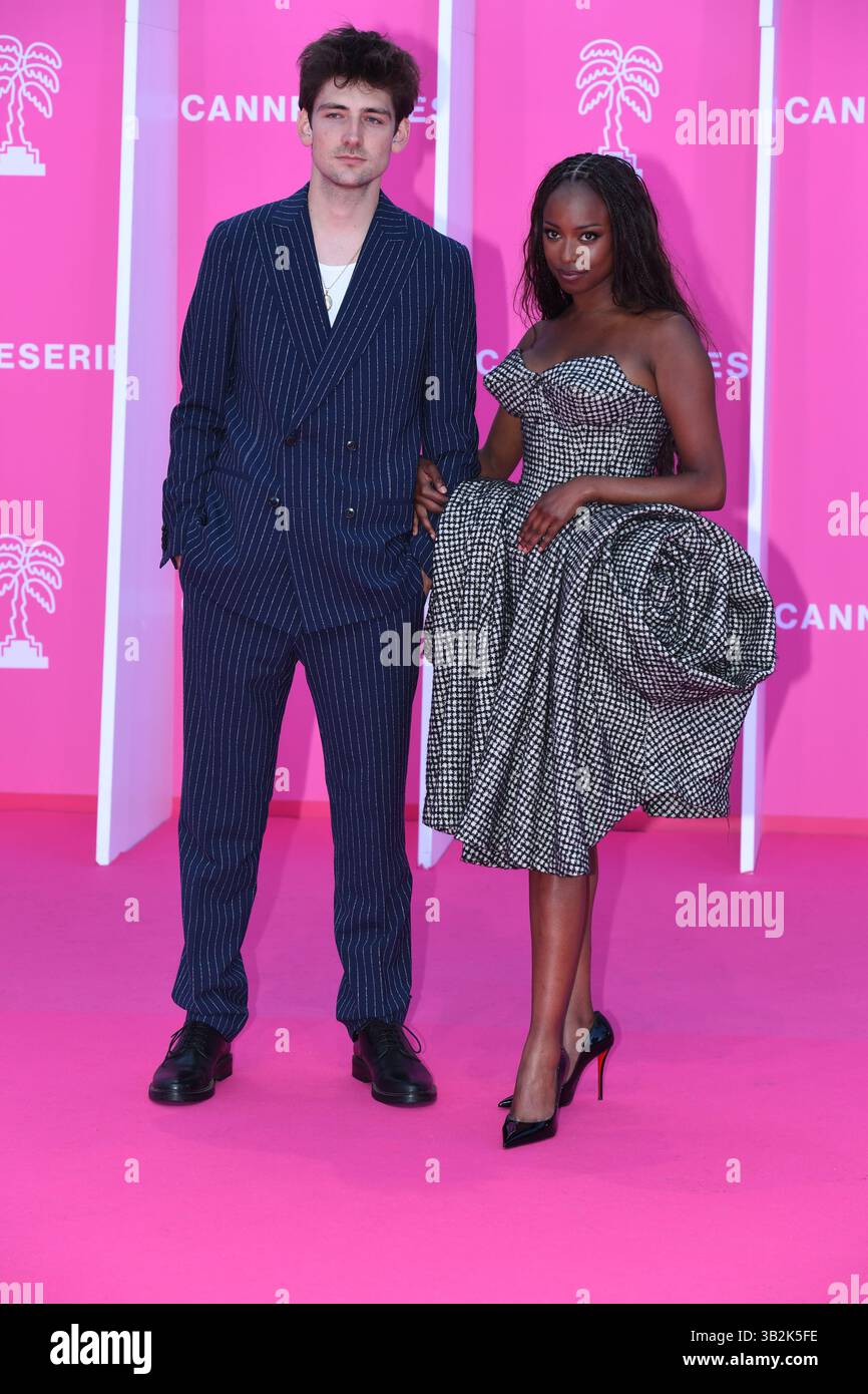 Cannes, France. 27th Apr, 2025. Jennifer Heylen and Jonathan Michiels ...