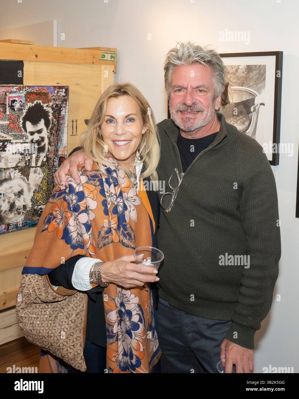 Lisa Faitell and Jeffrey Smith attends Photographer and Artist Steve ...
